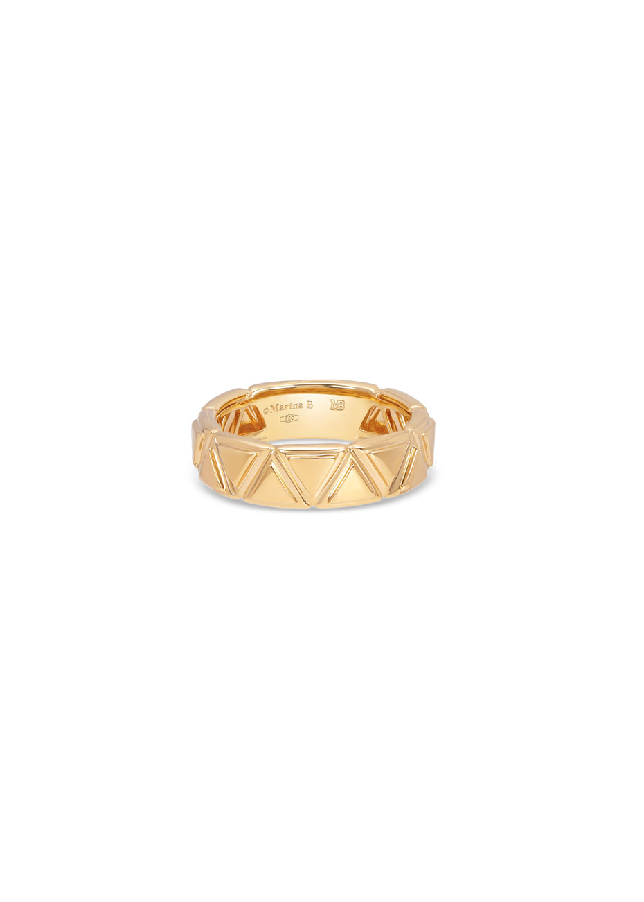 Marina B Rings – 18K Gold Statement Rings with Pavé Diamonds & Gemstones